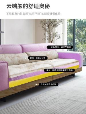 China Modern Three Seat Art Deco Leather Sofa Straight Sectional Couch For Small Apartment for sale