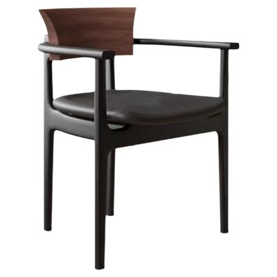 China Minimalist Modern Solid Wood Dining Chairs Home Hotel Leisure Ash Wood Backrest Chair for sale