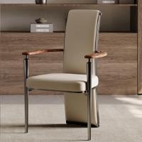 Quality Jersey Island Casual Single Chair Retro Genuine Leather Designer Single Seat for sale