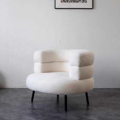 China Lazy Study Reading Single Chair Fabric Casual Chinese Style High Legged Single Sofa for sale