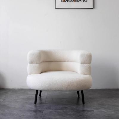 China Lazy Study Reading Single Chair Fabric Casual Chinese Style High Legged Single Sofa for sale