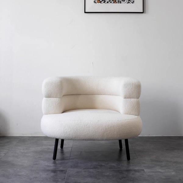 Quality Lazy Study Reading Single Chair Fabric Casual Chinese Style High Legged Single for sale