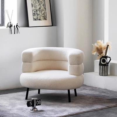 China Lazy Study Reading Single Chair Fabric Casual Chinese Style High Legged Single Sofa for sale