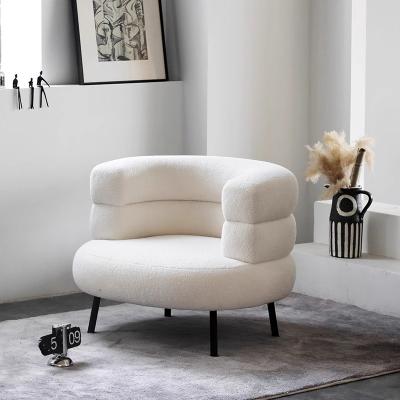 China Lazy Study Reading Single Chair Fabric Casual Chinese Style High Legged Single Sofa for sale