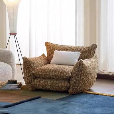 China Italiaanse minimalistische moderne enkele loungestoel luxe luie eenpersoonsbankstoel Te koop