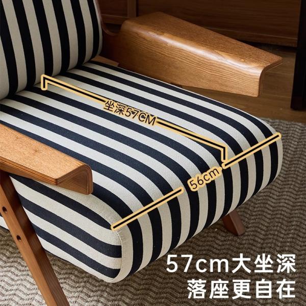 Quality Solid Wood Leisure Single Sofa Chair Leather Retro King Chair For Living Room for sale