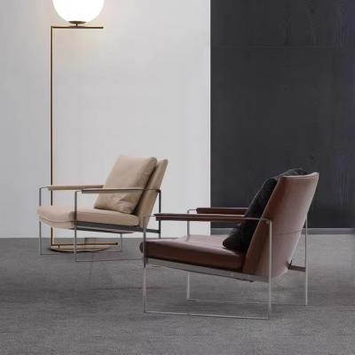 Chine Fauteuil de canapé simple nordique OEM ODM, salon, luxe léger, fauteuil de repos individuel à vendre