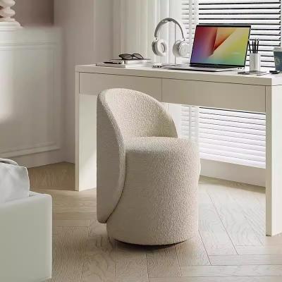 Chine Tabouret de coiffeuse à dossier minimaliste de luxe léger, chaise de maquillage pour la maison avec logo OEM à vendre