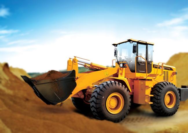 Wheel loader parts display