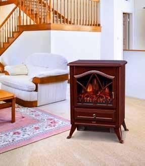 China registre la fan ROJA de Milton Estufa de la llama de las estufas eléctricas de las estufas del chimenea ardiente de la CHIMENEA ND-18D2P en venta