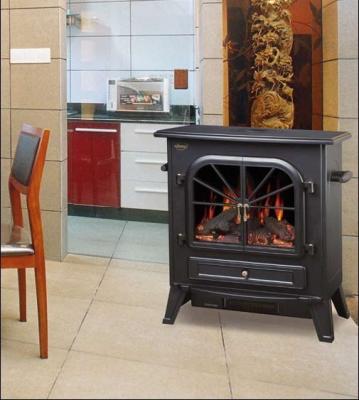 China Calentador grande eléctrico libre de madera de sitio de las puertas dobles de las estufas del registro del electrica del chimenea del calentador de la llama de la chimenea de ND-20C en venta