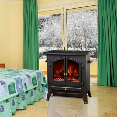 China Electrica eléctrico libre grande del chimenea de la llama de la estufa ND-201 del registro del calentador de la chimenea del MDF dos puertas interiores/calentador de sitio en venta