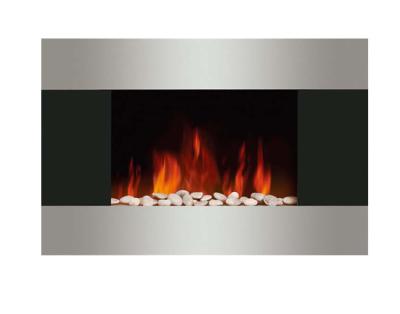 Китай Fire flame stainless steel Wall Mounted Electric Fireplace Heater EF421SL  Pebbles room heater  home decoration продается