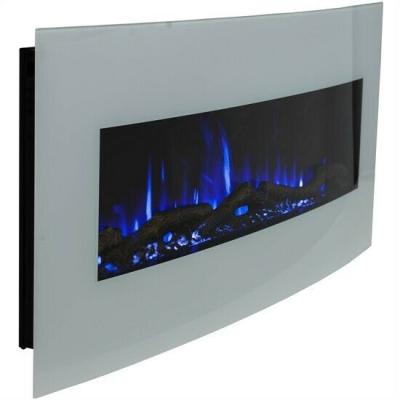 Китай Wall Mounted Electric Fireplace WHITE front WF-1350 indoor/room heater MULTI COLORFUL LED Flame LOG/CRYSTAL STONE FUEL продается