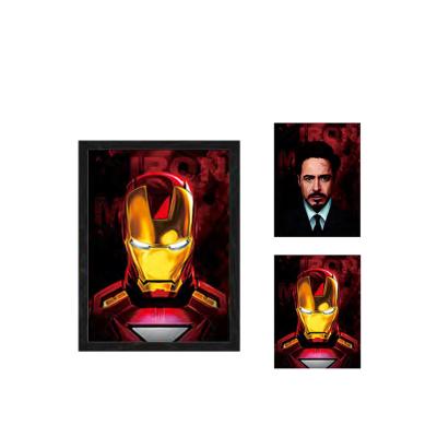 Cina Anime Lenticulare Marvel Posters 2 Personaggi che cambiano immagini Manga 3D Flip Poster Decorazione murale in vendita