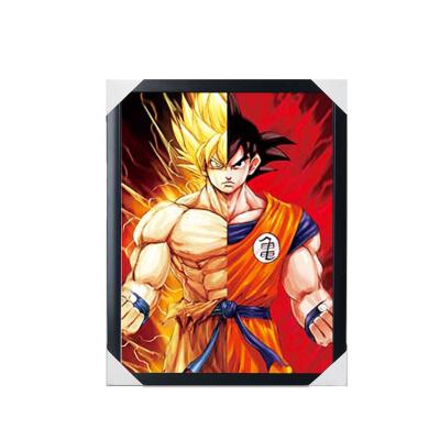 China Comic japonês Dragon Ball One Piece Demon Slayer Branqueador Impressão 3D Anime Pinturas Suspensas Decoração de Parede Rolos Pôster à venda
