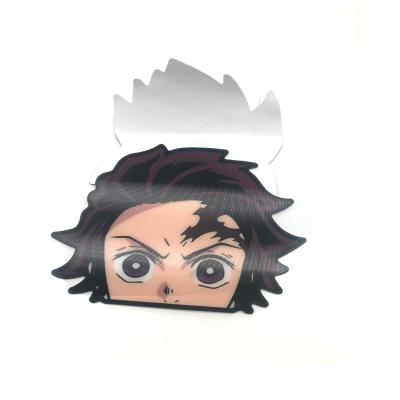 Cina Adesivi personalizzati impermeabili Cambiare Flips Motion Adesivo Lenticolare 3D Anime Adesivo per Auto Laptop Decorazione bagagli in vendita