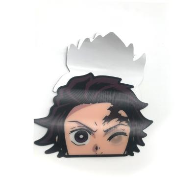 Cina Adesivi personalizzati impermeabili Cambiare Flips Motion Adesivo Lenticolare 3D Anime Adesivo per Auto Laptop Decorazione bagagli in vendita
