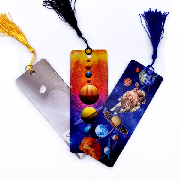 Quality Customized 3D Lenticular Bookmark Astronaut Galaxy bookmark For Attention-Grabbing Promotions for sale