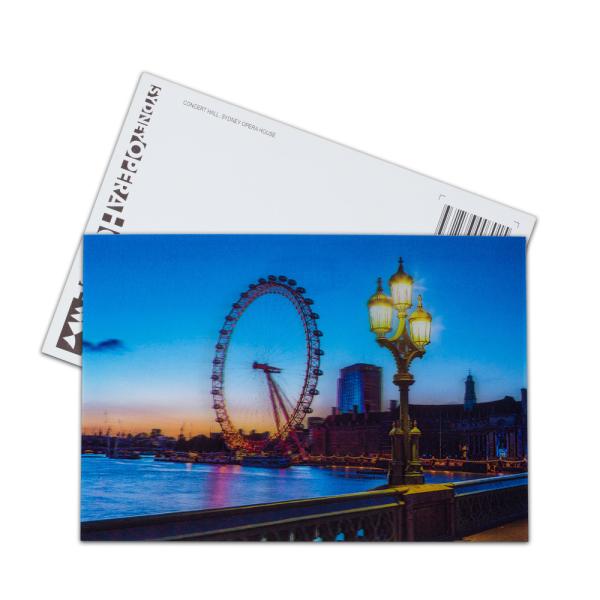 Quality Roller Coaster Parks Lenticular 3D motion Card Souvenir Gift Card moving pictures 3d for sale