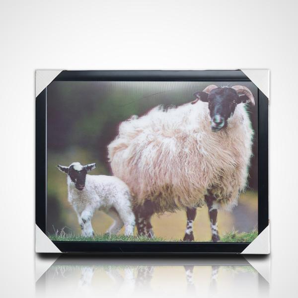 Quality Customized 3D PET Lenticular Poster Printing 3D Painting with Black PS Frame for Home Decoration for sale