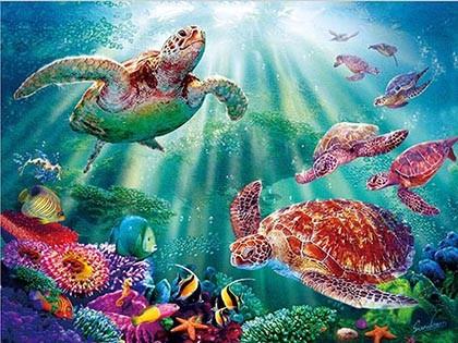 Quality Sealifes Dolphin Turtle Shark Lenticular 3D Motion Card Souvenir Gift Card for sale