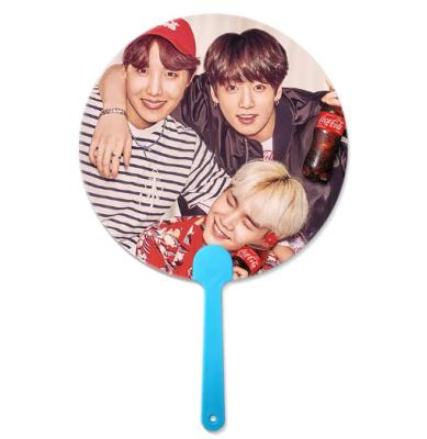 Cina 0.6mm PET Plastic Corea Celebrity 3d Handfan 3d Lenticular Handfan Con Immagine Idol in vendita