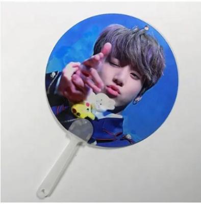 Cina 0.6mm PET Plastic Corea Celebrity 3d Handfan 3d Lenticular Handfan Con Immagine Idol in vendita