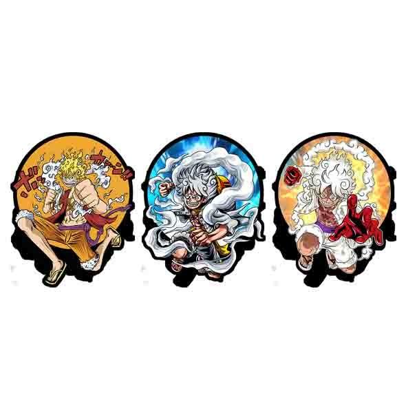 Quality One Pieced 3D Motion Stickers Character Lenticular Cartoon Decals Car Laptop Waterbottle Decor for sale