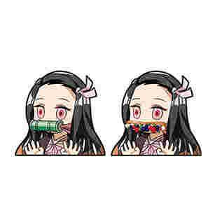 Quality Car Sticker Demon Slayer 3D Lenticular Motion Stickers Waterproof Car Decals window stickers for sale