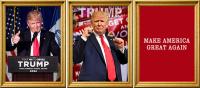 Quality TRUMP Designs Printing Customized 3D PET Lenticular Poster 3D Lenticular for sale
