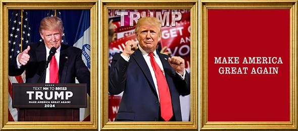 Quality TRUMP Designs Printing Customized 3D PET Lenticular Poster 3D Lenticular Printing for sale