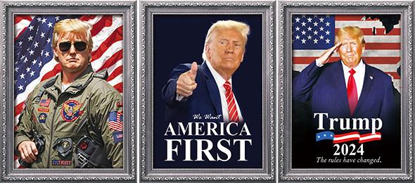Quality TRUMP Designs Printing Customized 3D PET Lenticular Poster 3D Lenticular for sale