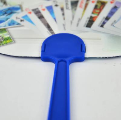 China Custom Beautiful Designs 3D Lenticular Hand fan Plastic PET 3D Promotional Hand fans Cartoon 3D lenticular fans for sale