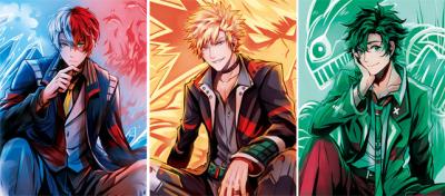 Cina Anime giapponese pittura 3D poster lenticolare 30 * 40 cm per decorazione murale in vendita