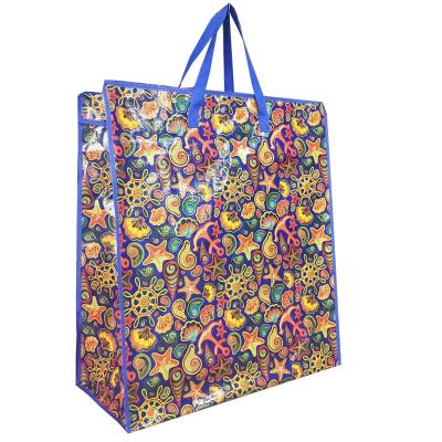 China Bopp Laminated PP Woven Shopping Bag Custom Printed Recycled for sale