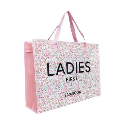 China Bopp Laminated PP Woven Shopping Bag Custom Printed Recycled for sale