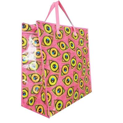 China Mode neues Design PP-Einkaufsschlauchbeutel Paket großer Shopper Gewebter Materialbeutel zu verkaufen