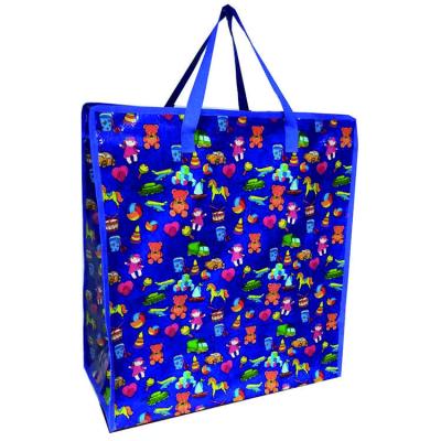 China Custom Reusable PP Woven Shopping Bag Recycle Polypropylene Grocery PP Laminated Woven Bag for sale