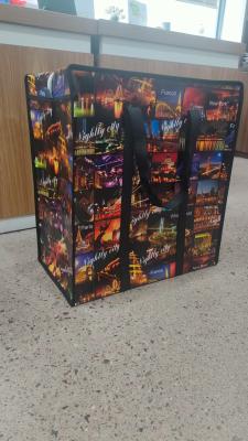 Китай Экологически чистая краска, заказная сумка для покупок из полипропиленовой ткани, вместимость 10 кг продается