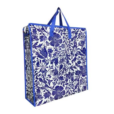 China Custom PP Woven Shopping Bag with Eco-Friendly Ink Printing for sale