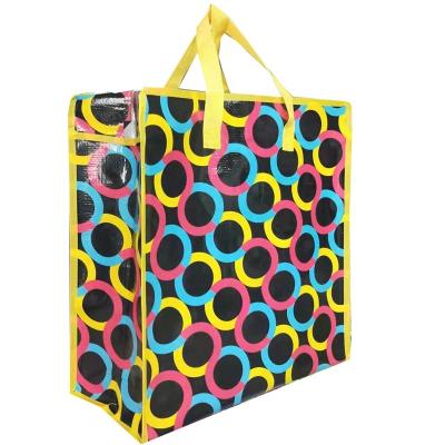 China Durable PP Woven Shopping Bag with Eco-Friendly Ink Custom Sizes for sale