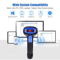 China Fast Decoding Bluetooth Barcode Scanner Wired Qr Code Scanner For Inventory for sale