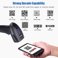 China Wireless 2D Qr Code Scanner Portable Reader Bluetooth For Tablet IPad IOS PC POS for sale