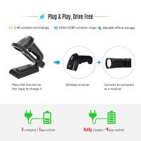 China Automatic 2D PDF417 Barcode Scanner Wireless Bluetooth Qr Code Reader Portable for sale
