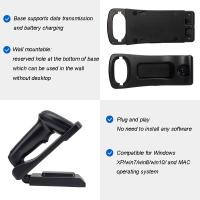 China Automatic 2D PDF417 Barcode Scanner Wireless Bluetooth Qr Code Reader Portable for sale