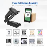 China Automatic 2D PDF417 Barcode Scanner Wireless Bluetooth Qr Code Reader Portable for sale