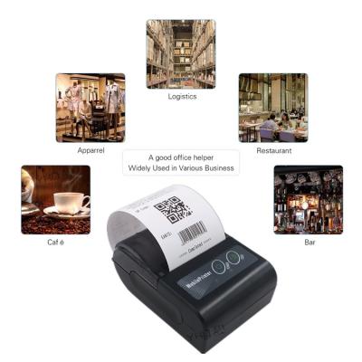 Cina Batteria al litio termica di Portable Mini Ticket Printer della stampante della ricevuta di Bluetooth 58mm in vendita