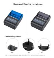 China 58mm Portable Mini Thermal Printer Wireless POS Receipt Printer 90mm/s for sale