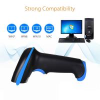 China 1D Laser Barcode Reader Handheld Wired Barcode Scanner With Stand YHD-5700G for sale